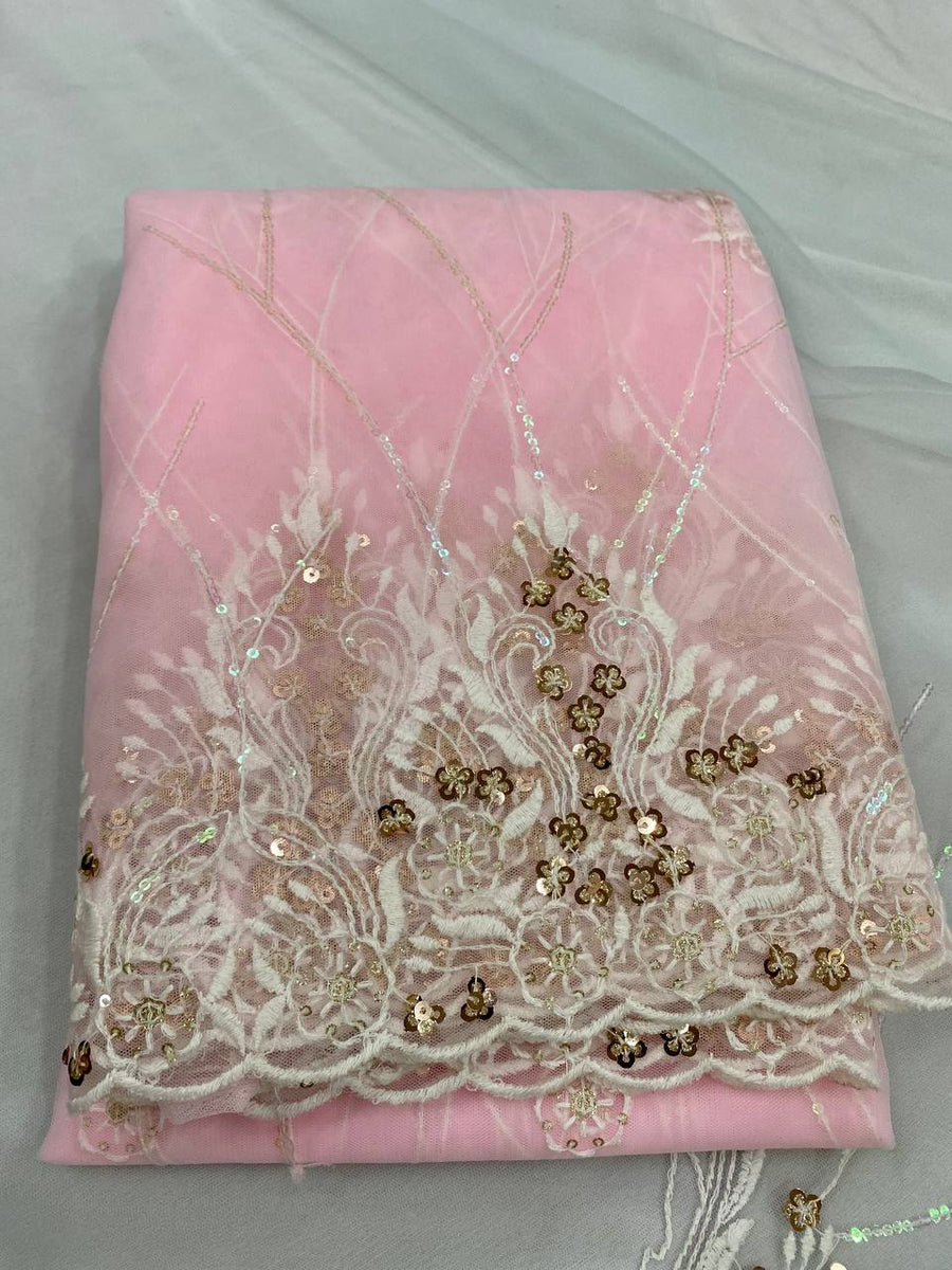 Designer Net Embroidery Work Saree For Women – Ville Fashions